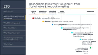 ESG Explained - Introduction | PDF