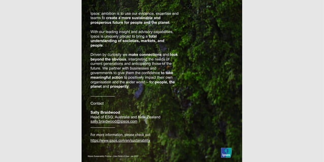 ESG Imperative - Ipsos foundational perspectives | PPT