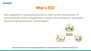 ESG Integration in Corporate Governance: A Comprehensive Guide | PPT
