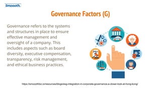 ESG Integration in Corporate Governance: A Comprehensive Guide | PPT