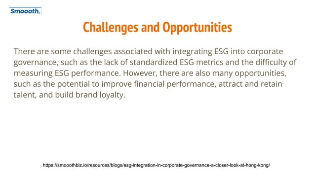 ESG Integration in Corporate Governance: A Comprehensive Guide | PPT