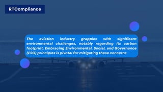 Environment, Social, and Governance (ESG) in the Aviation Industry | PDF