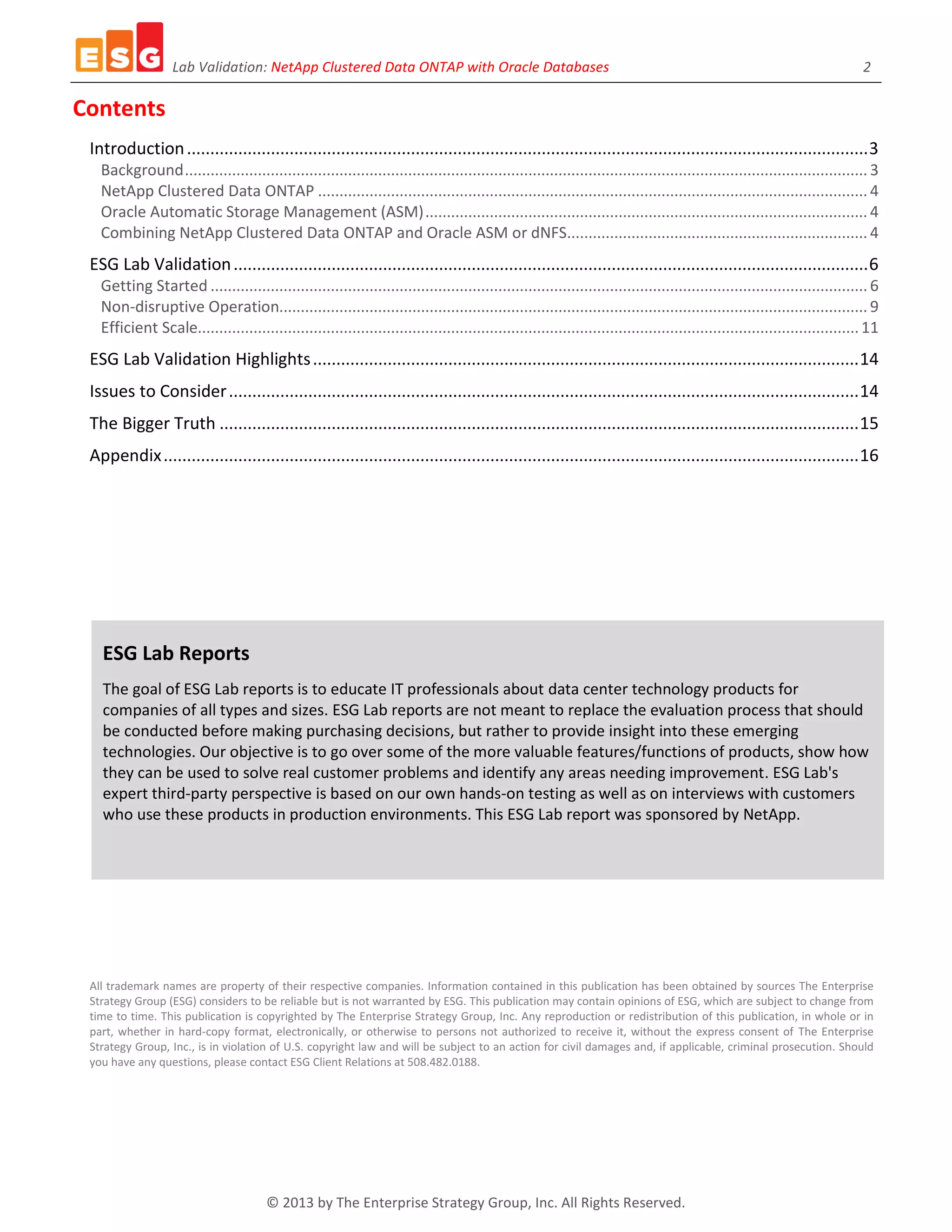 NetApp Clustered Data ONTAP with Oracle Databases | PDF
