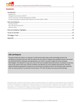 NetApp Clustered Data ONTAP with Oracle Databases | PDF