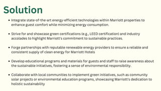 ESG MARRIOT PPT FOCUSING ON CLIMTE CHANGE AND THE SIGNIFICANCE OF GREEN ...