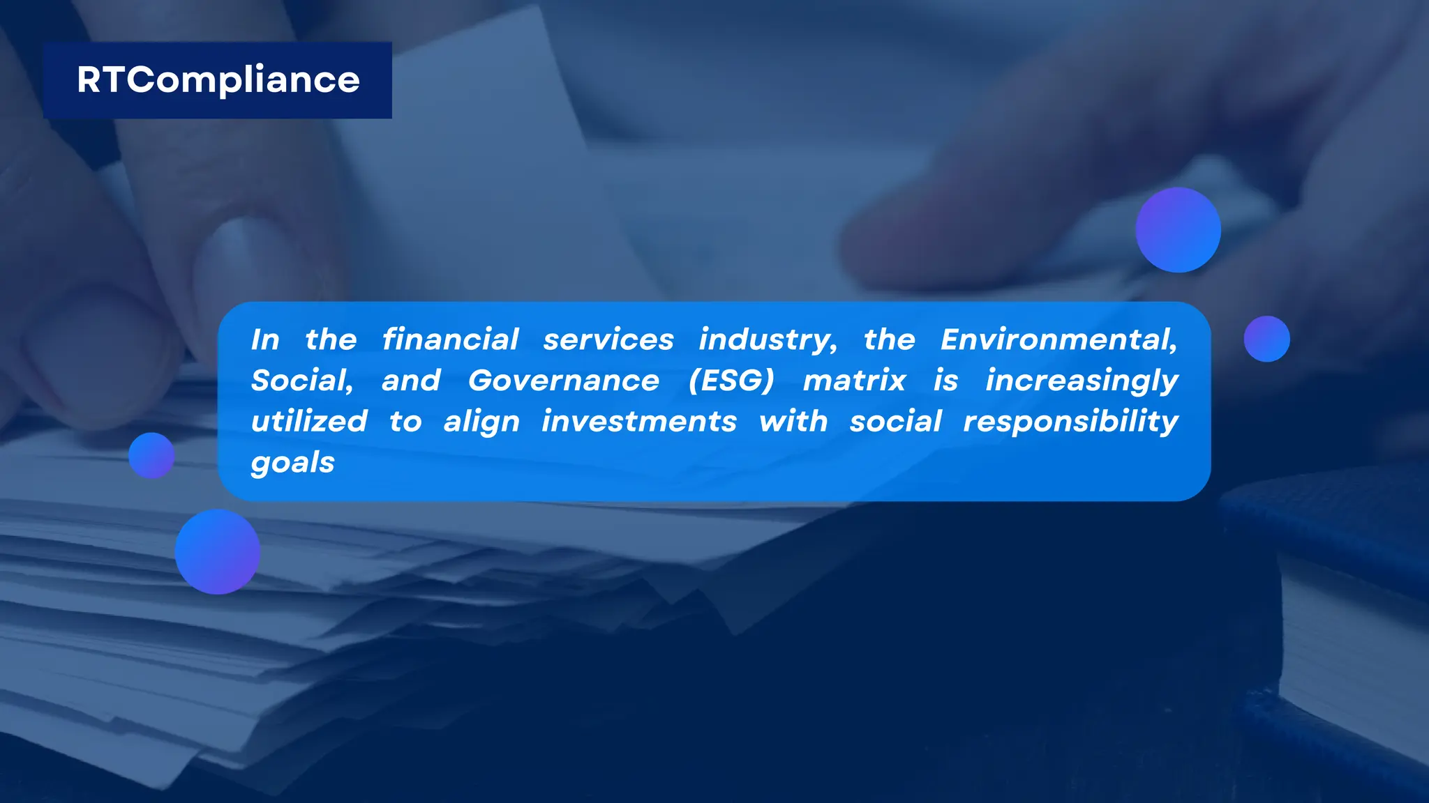 ESG Matrix in the Financial Services Industry | PDF