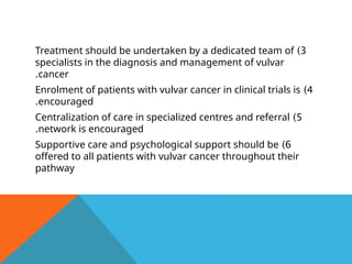 ESGO GUIDELINES FOR VULVAR CANCER.yfddddddssddddpptx | PPTX