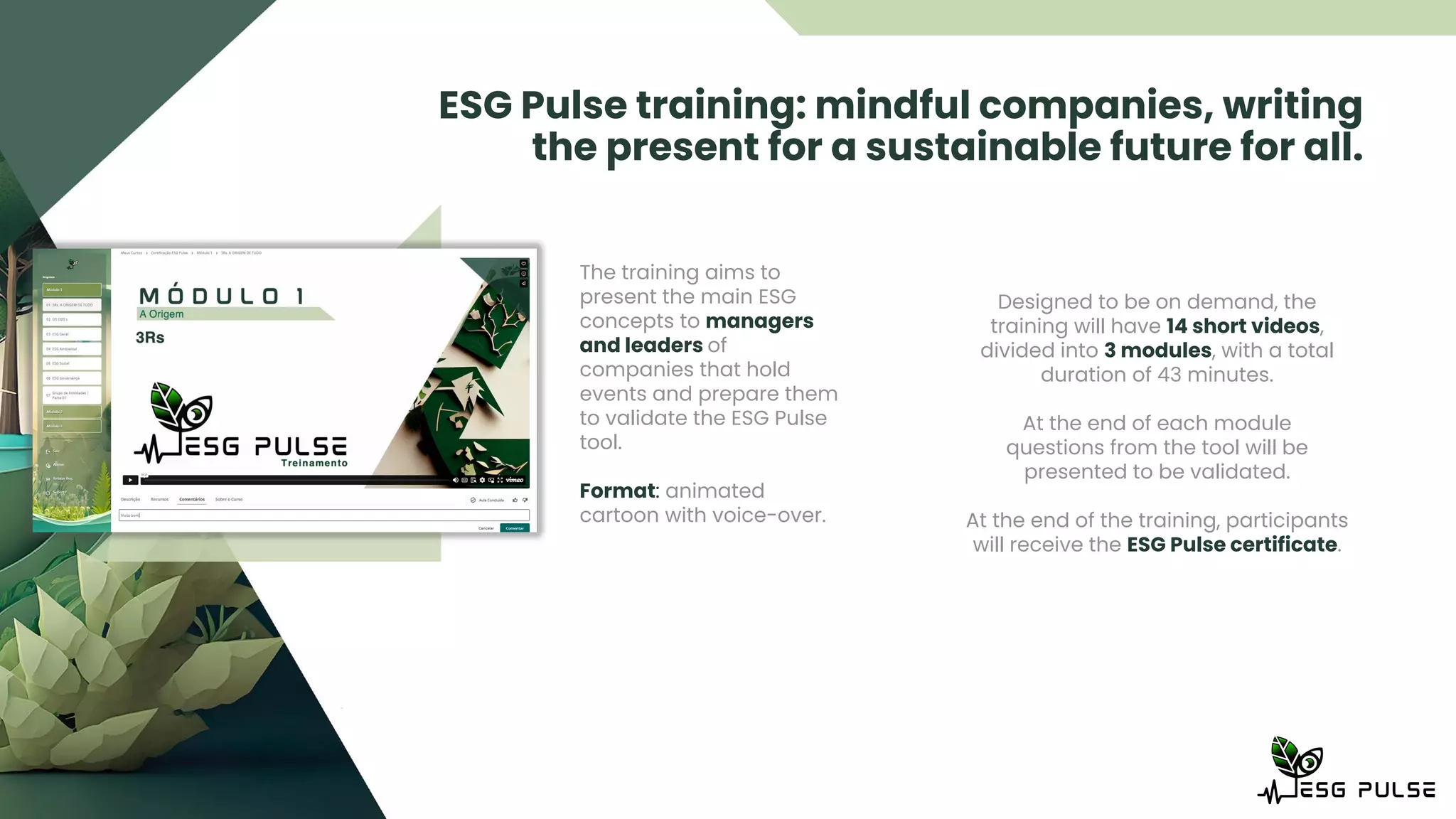 ESG Pulse General Presentation | PDF