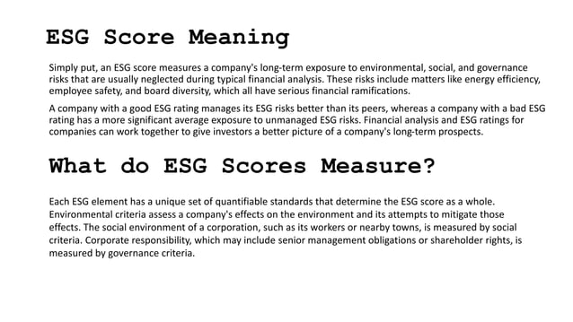 ESG Score - Definition, Process, Implications.pptx