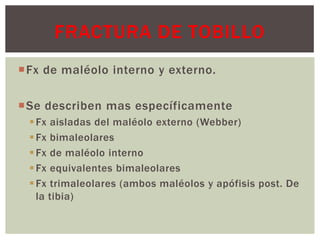 Esguince de tobillo | PPTX