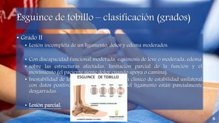Esguince de tobillo | PPTX