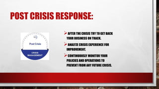Topic: crisis management in small companies | PPT