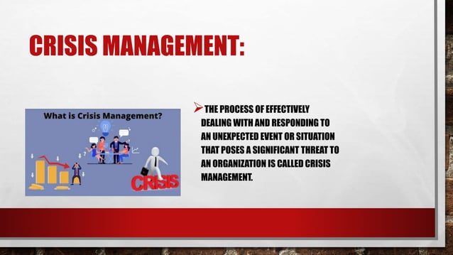 Topic: crisis management in small companies | PPT