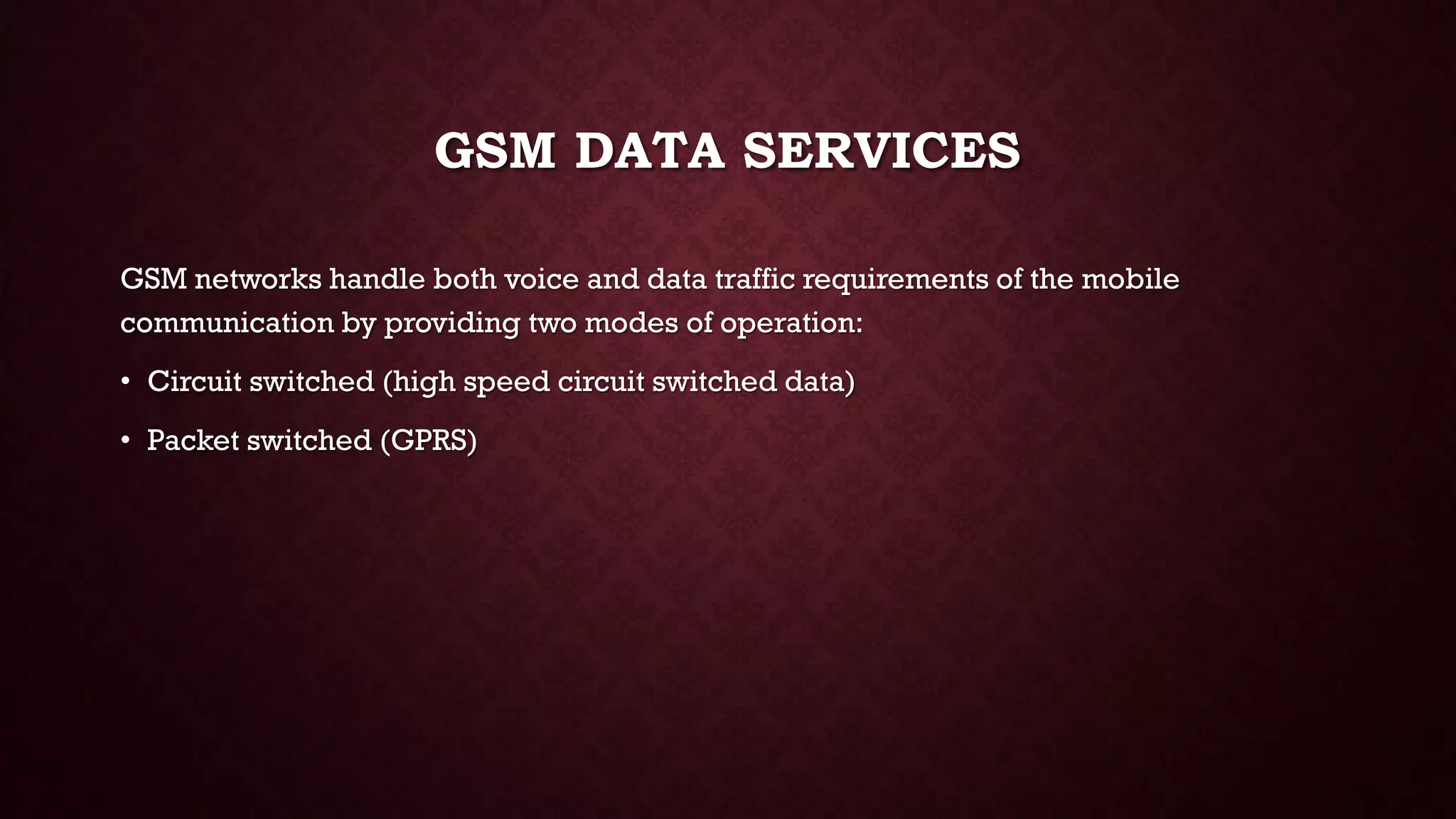 GSM | PPT