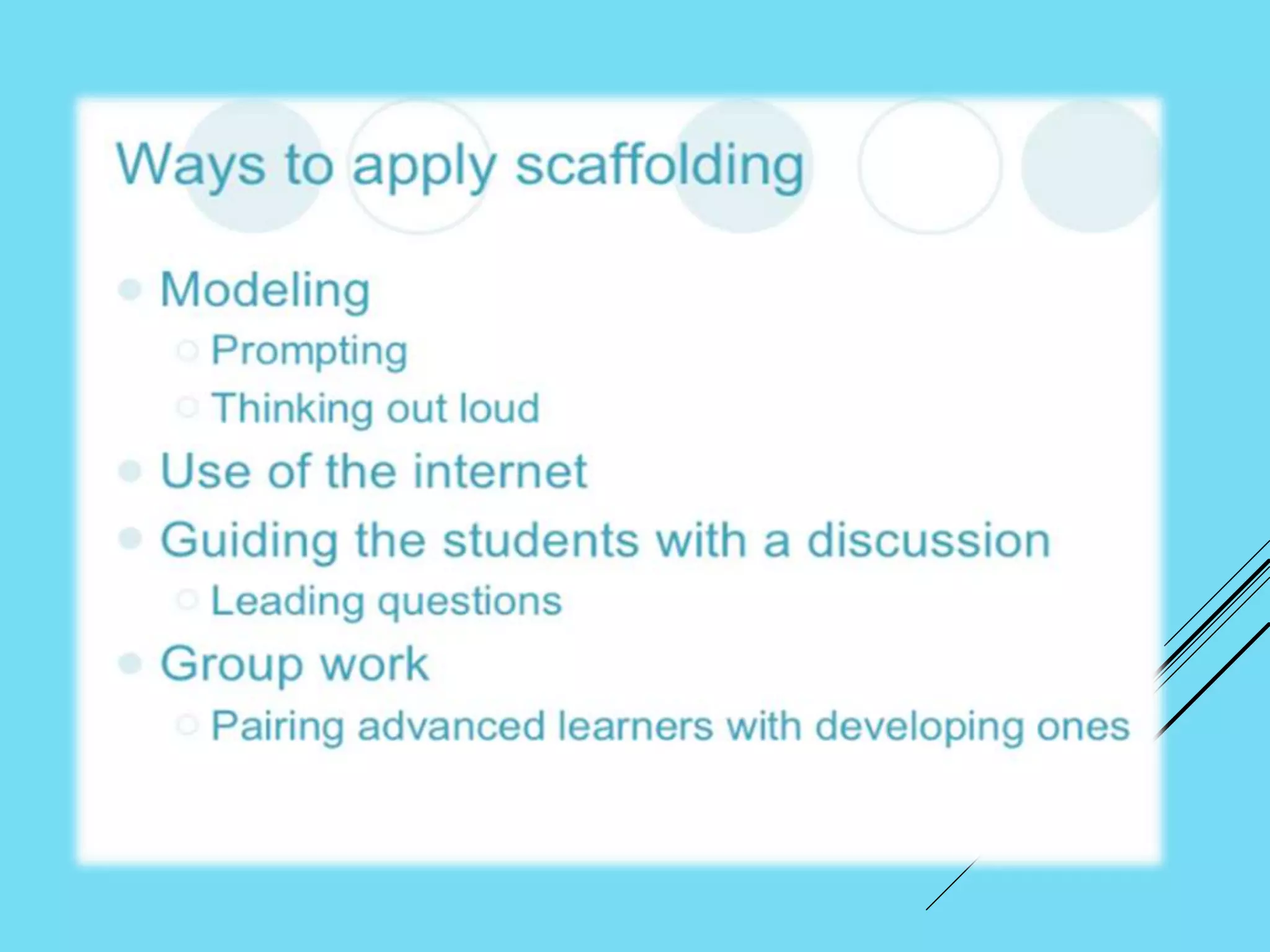 Eshboyeva scaffolding.ppt | Homework and Study | Education