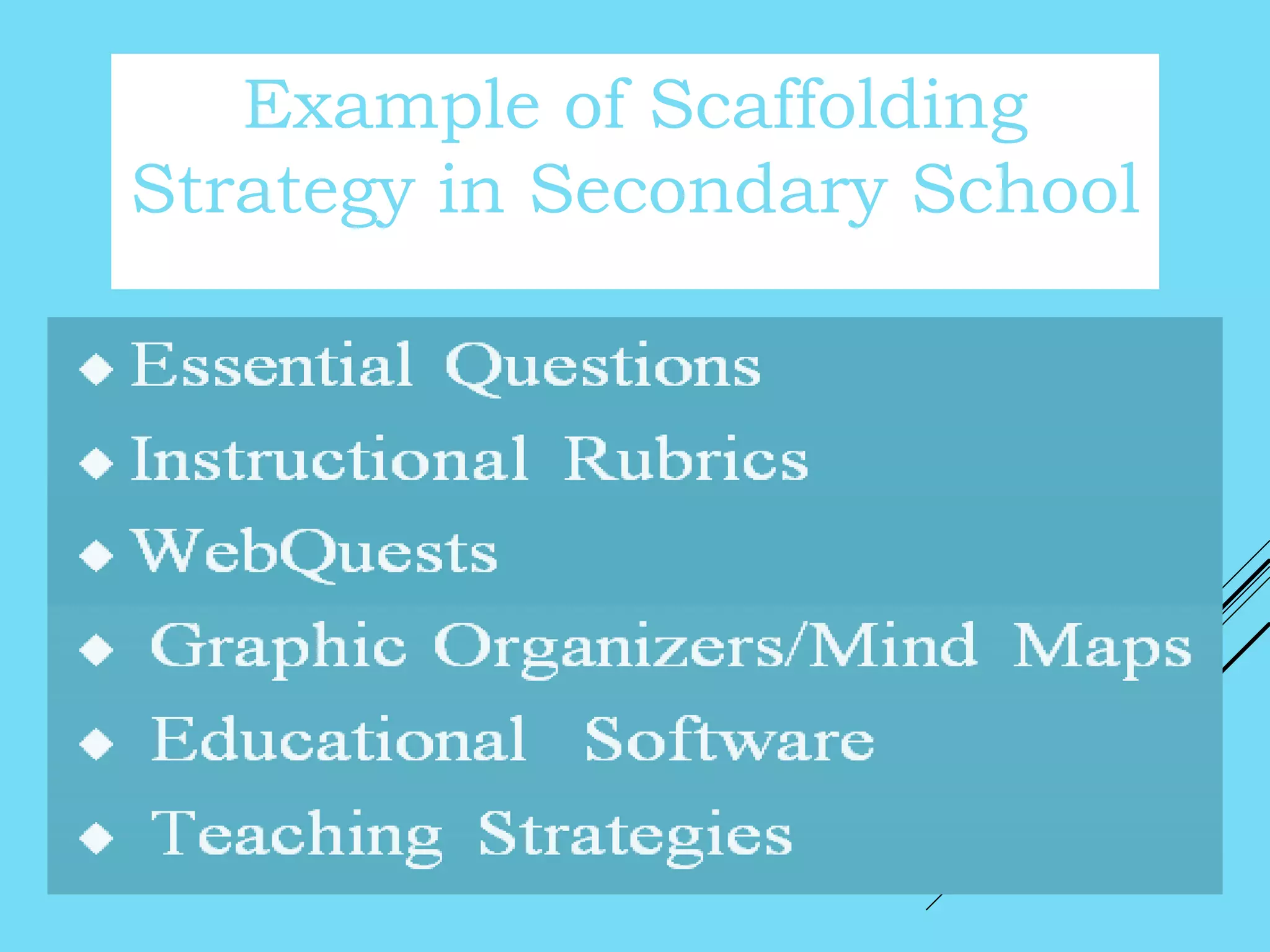 Eshboyeva scaffolding.ppt | Homework and Study | Education