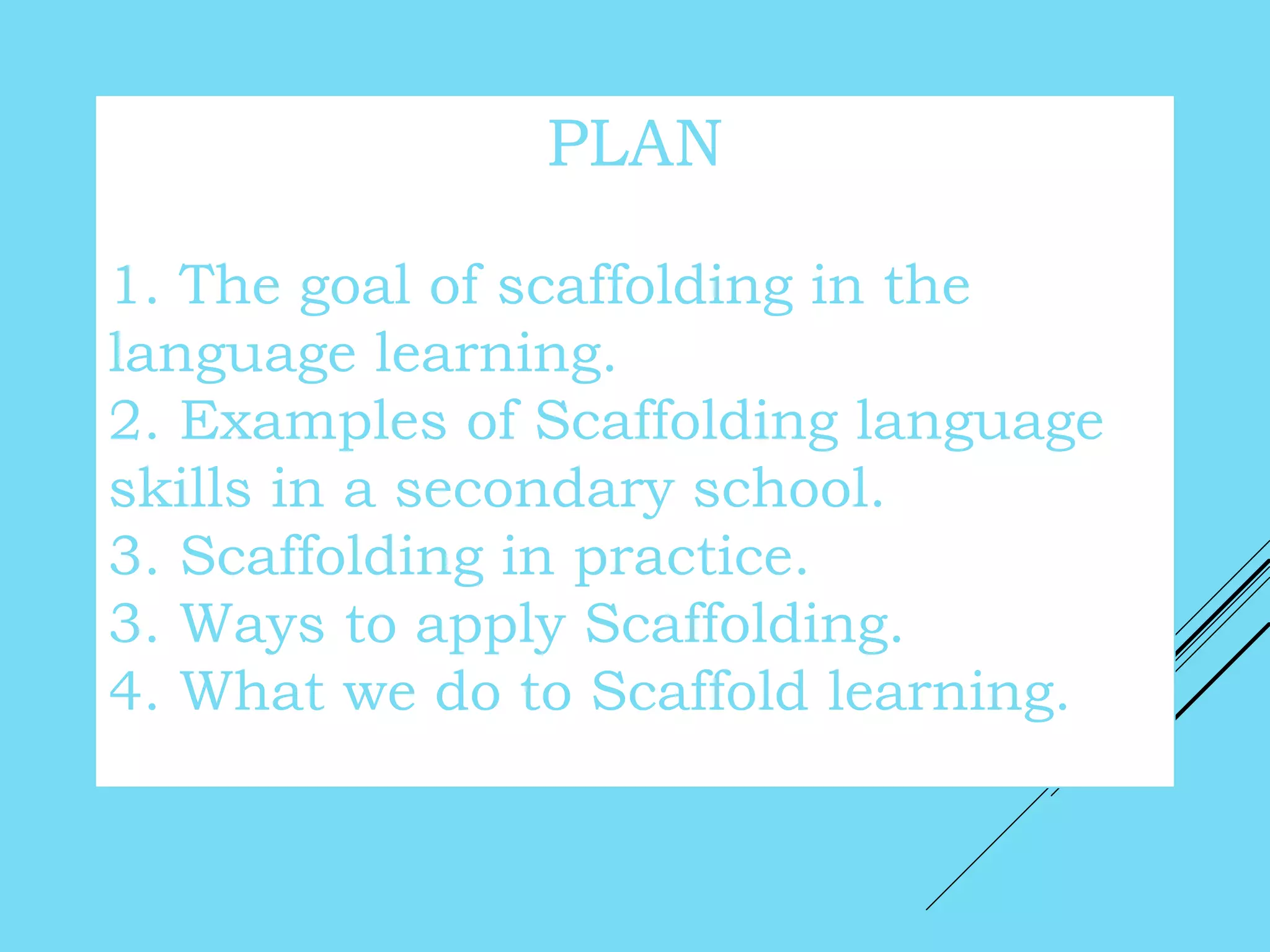 Eshboyeva scaffolding.ppt | Homework and Study | Education