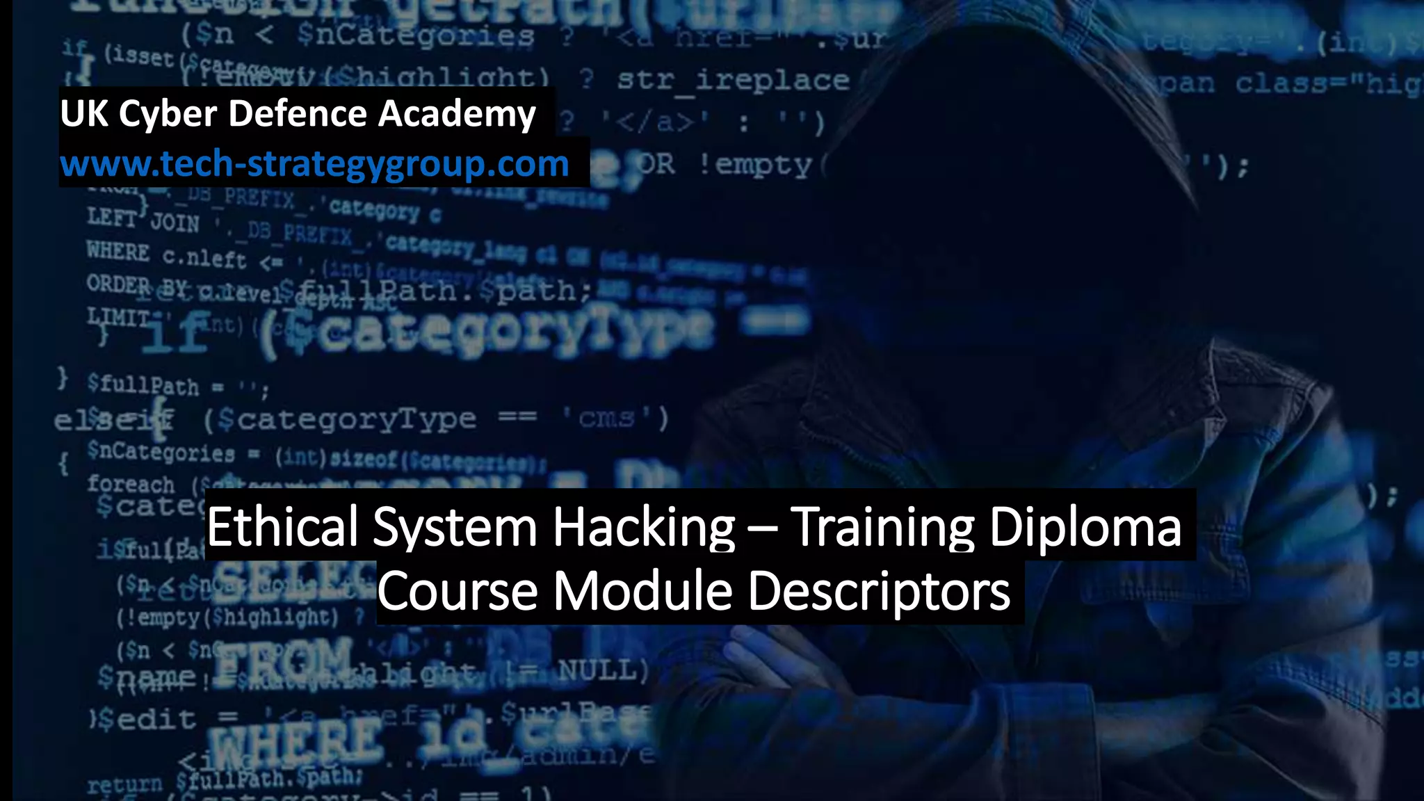 Ethical System Hacking- Cyber Training Diploma | PPTX