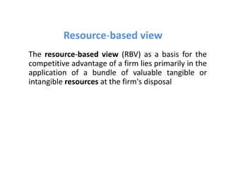 A Resourced Based View of Entreprenuership | PPTX