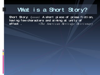 Short Stories 2 | PPT
