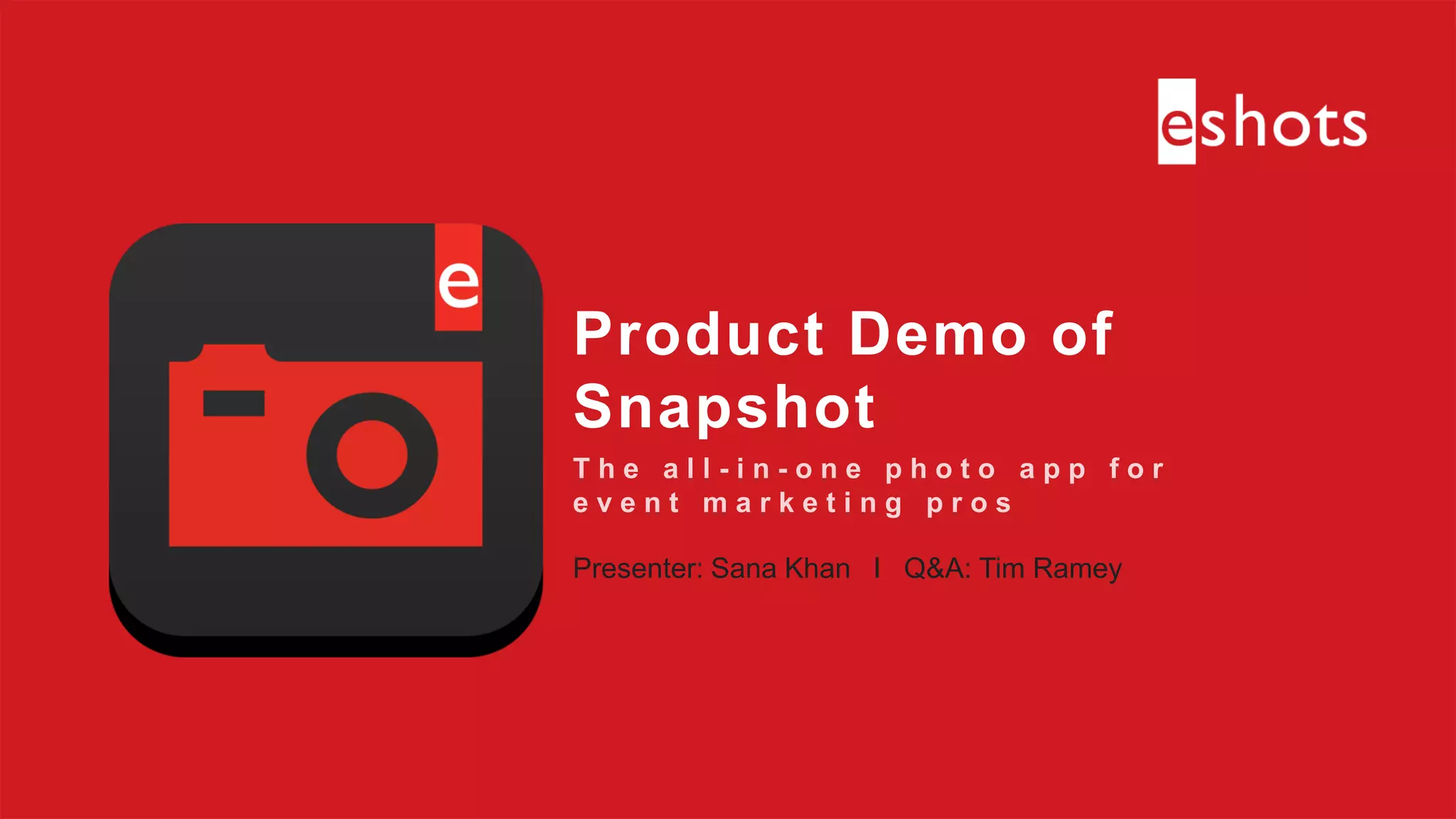 eshots Snapshot Presentation | PDF