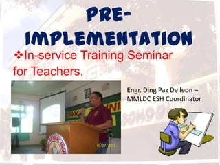Esh powerpoint pres | PPT