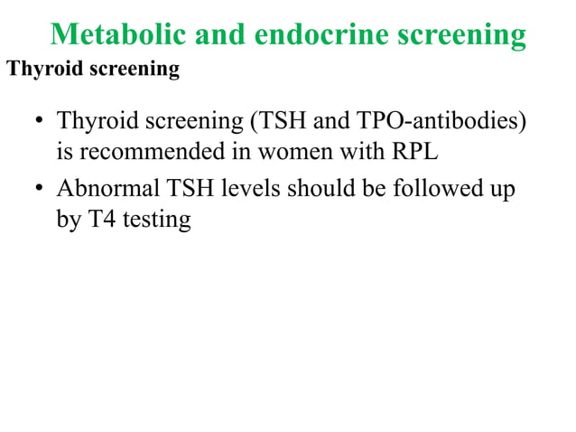 ESHRE Guideline on Recurrent Pregnancy Loss (RPL) | PPTX