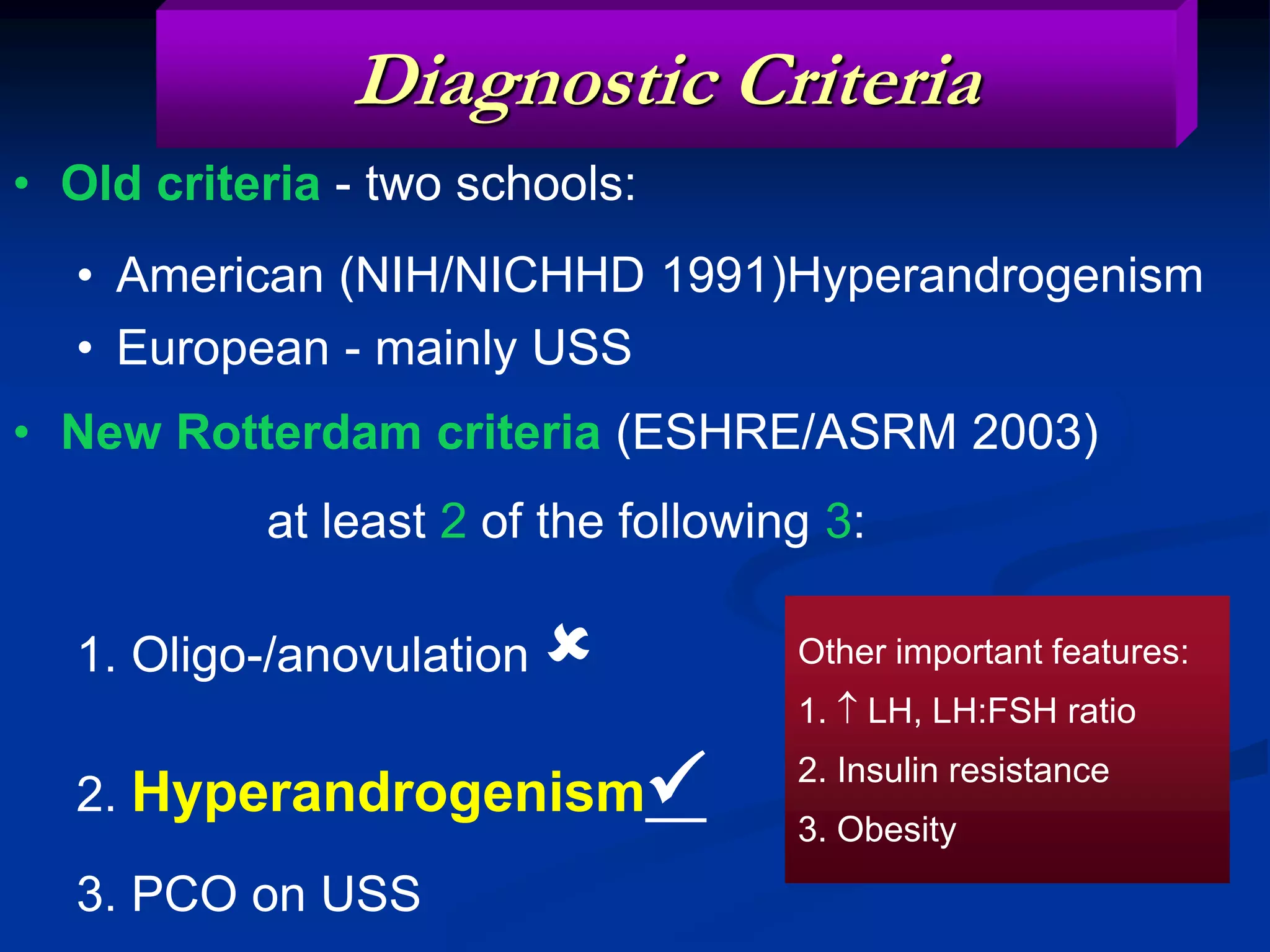 Recent 2018 ESHRE & ASRM evidence based guidelines for PCOS assement | PDF