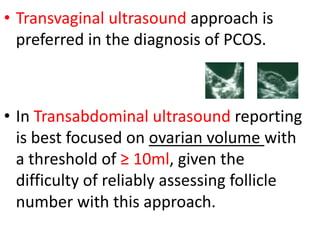 Recent 2018 ESHRE & ASRM evidence based guidelines for PCOS assement | PDF