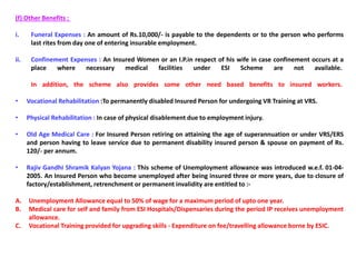 Benefits of Employees State Insurance Act, 1948 | PPT