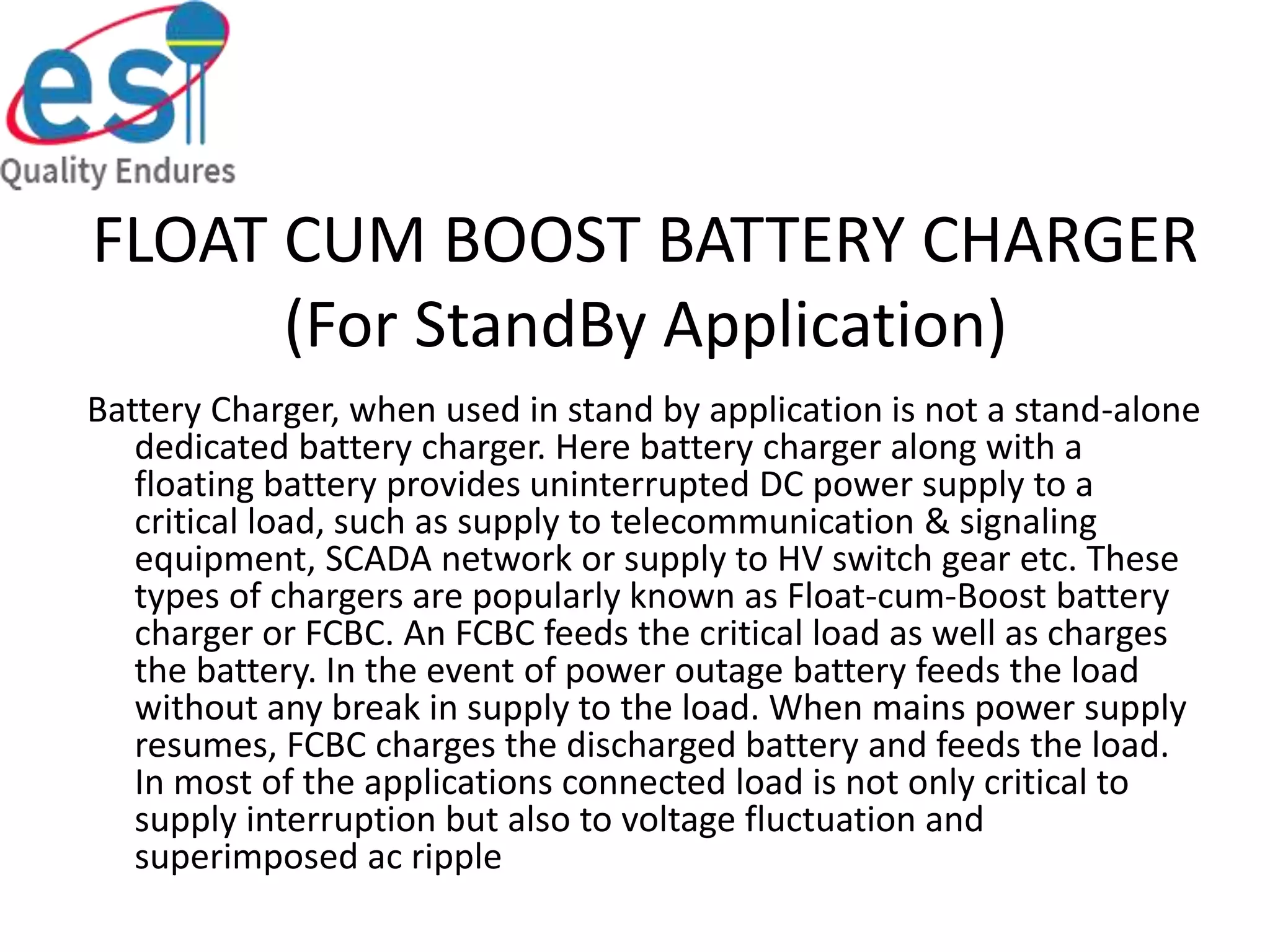 ABC of FLOAT CUM BOOST BATTERY CHARGER | PPT | Consumer Electronics ...