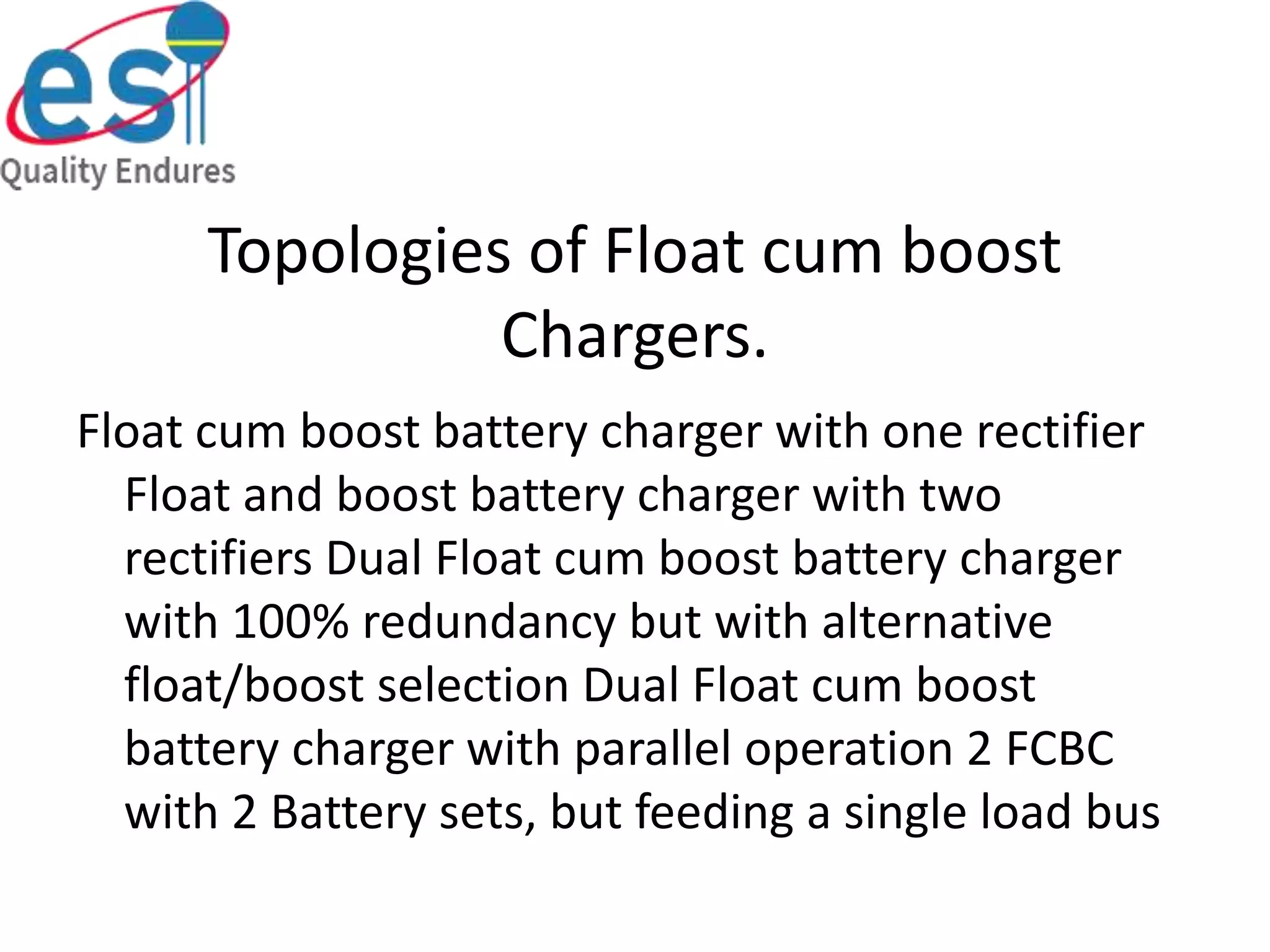 ABC of FLOAT CUM BOOST BATTERY CHARGER | PPT