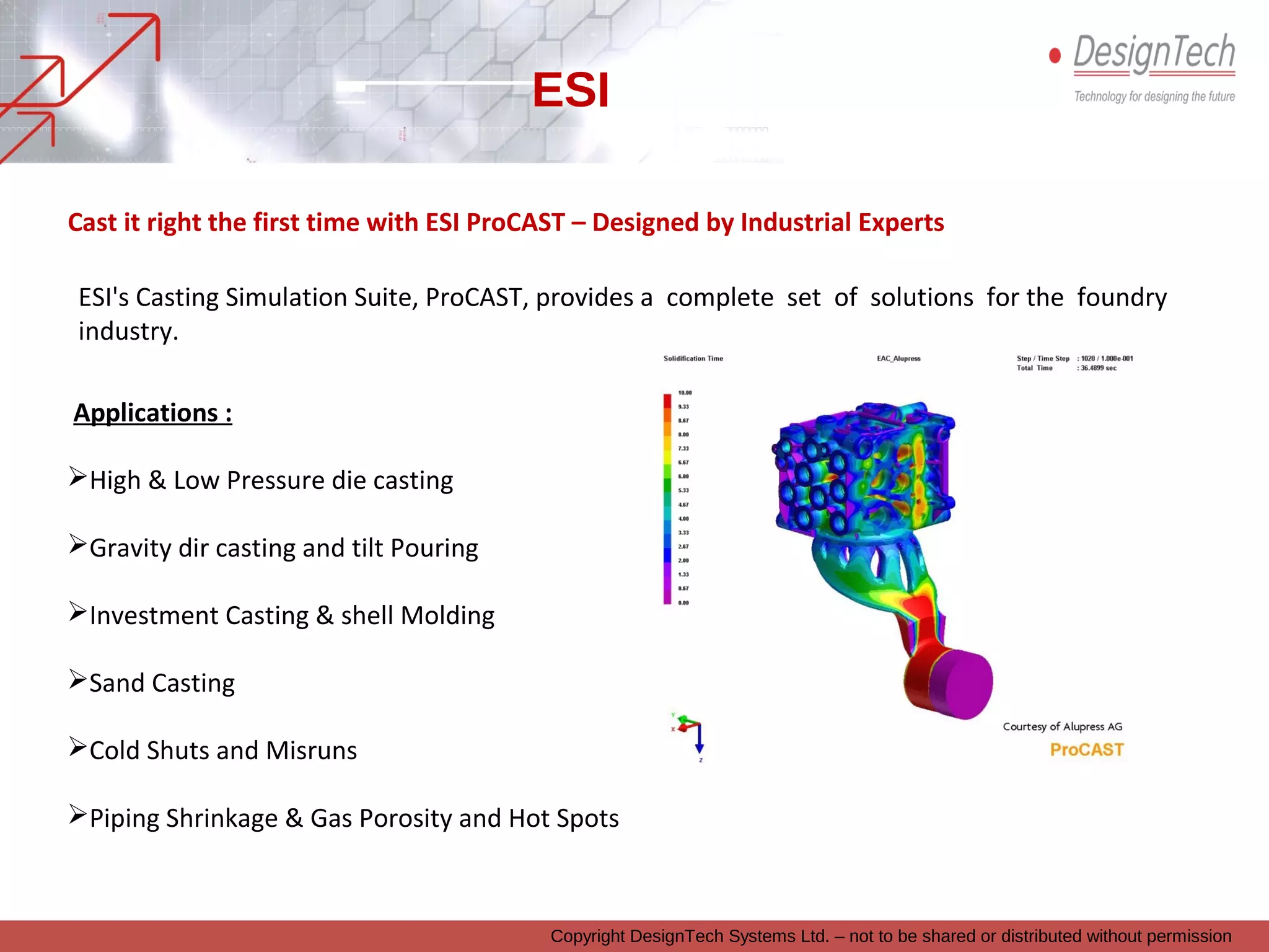 Cast it right the first time with ESI - DesignTech Systems | PPT