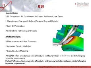 Cast it right the first time with ESI - DesignTech Systems | PPT