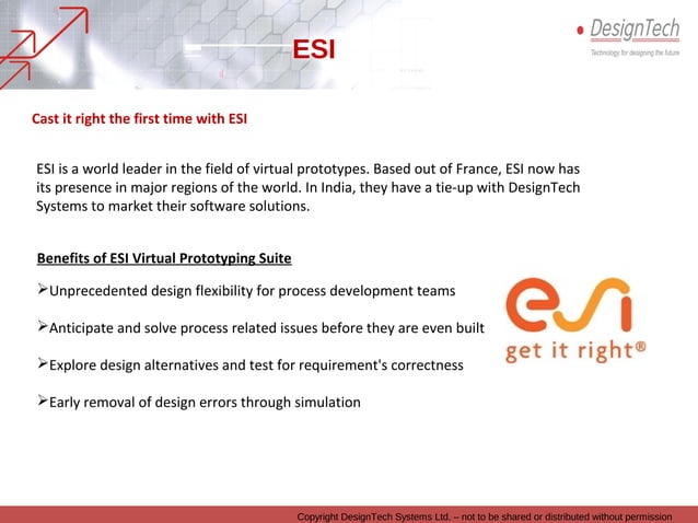 Cast it right the first time with ESI - DesignTech Systems | PPT