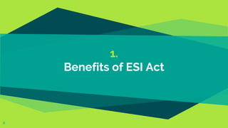 Employees’ State Insurance Act 1948 - ESI Act 1948 | PPTX