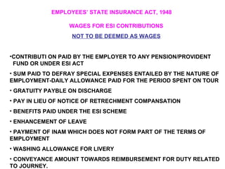 Esi Act 1948 | PPT