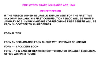 Esi Act 1948 | PPT