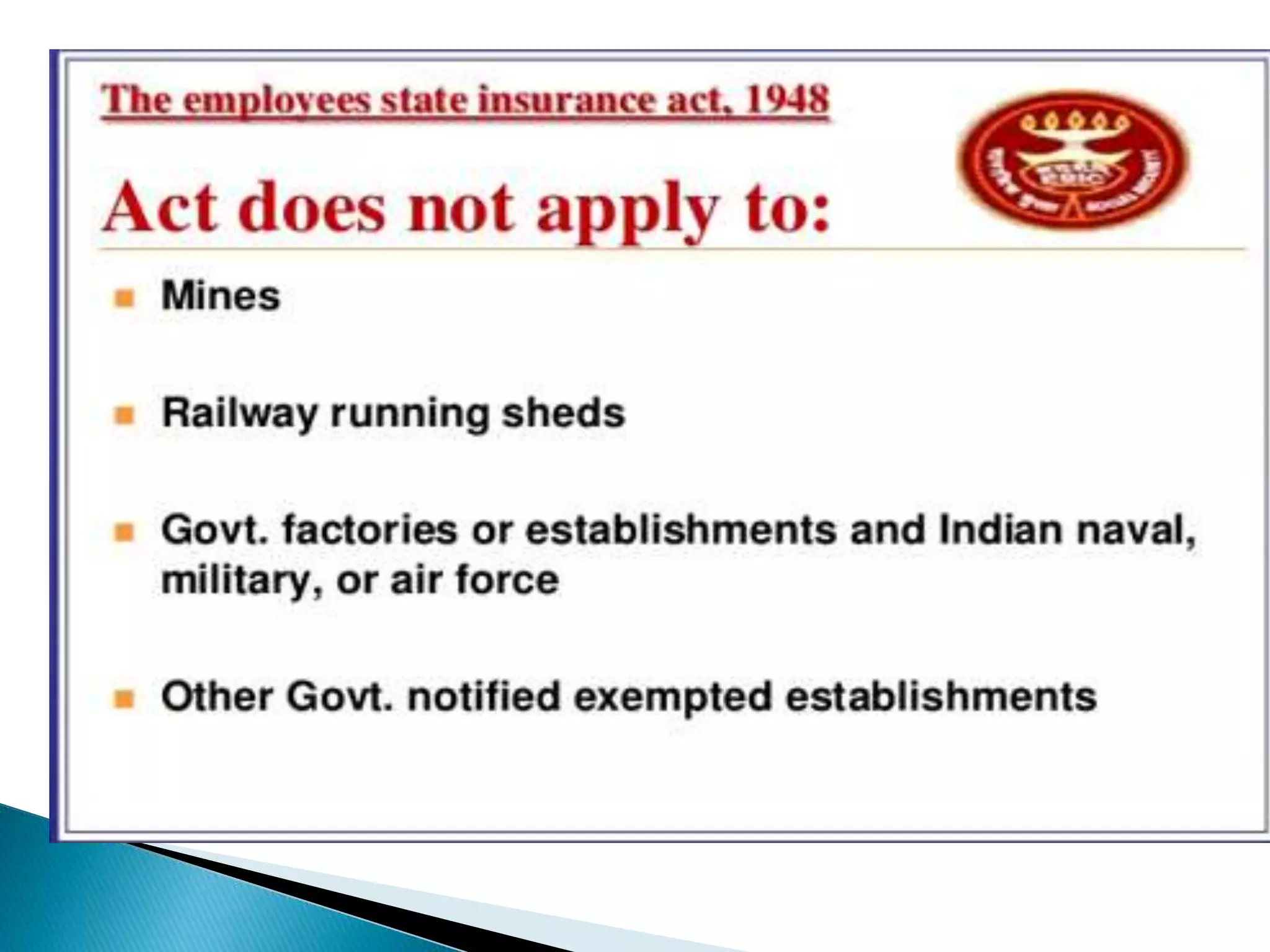 Esi act 1948 | PPT