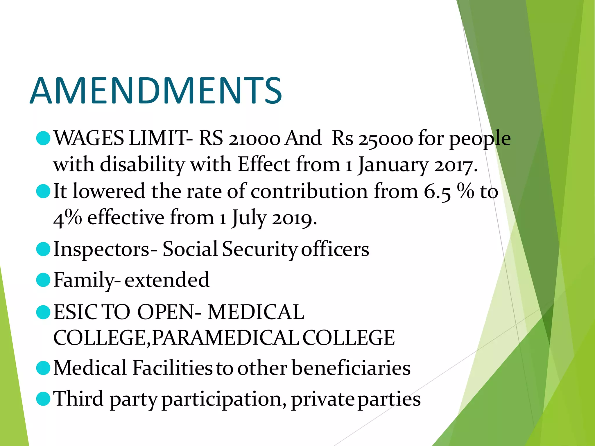 Esi Act 1948 Ppt Pptx