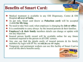 PPT on "Employee's State Insurance Act 1948" of India. | PPSX