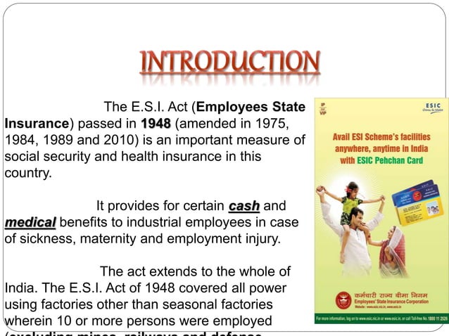 ESI Act | PPTX