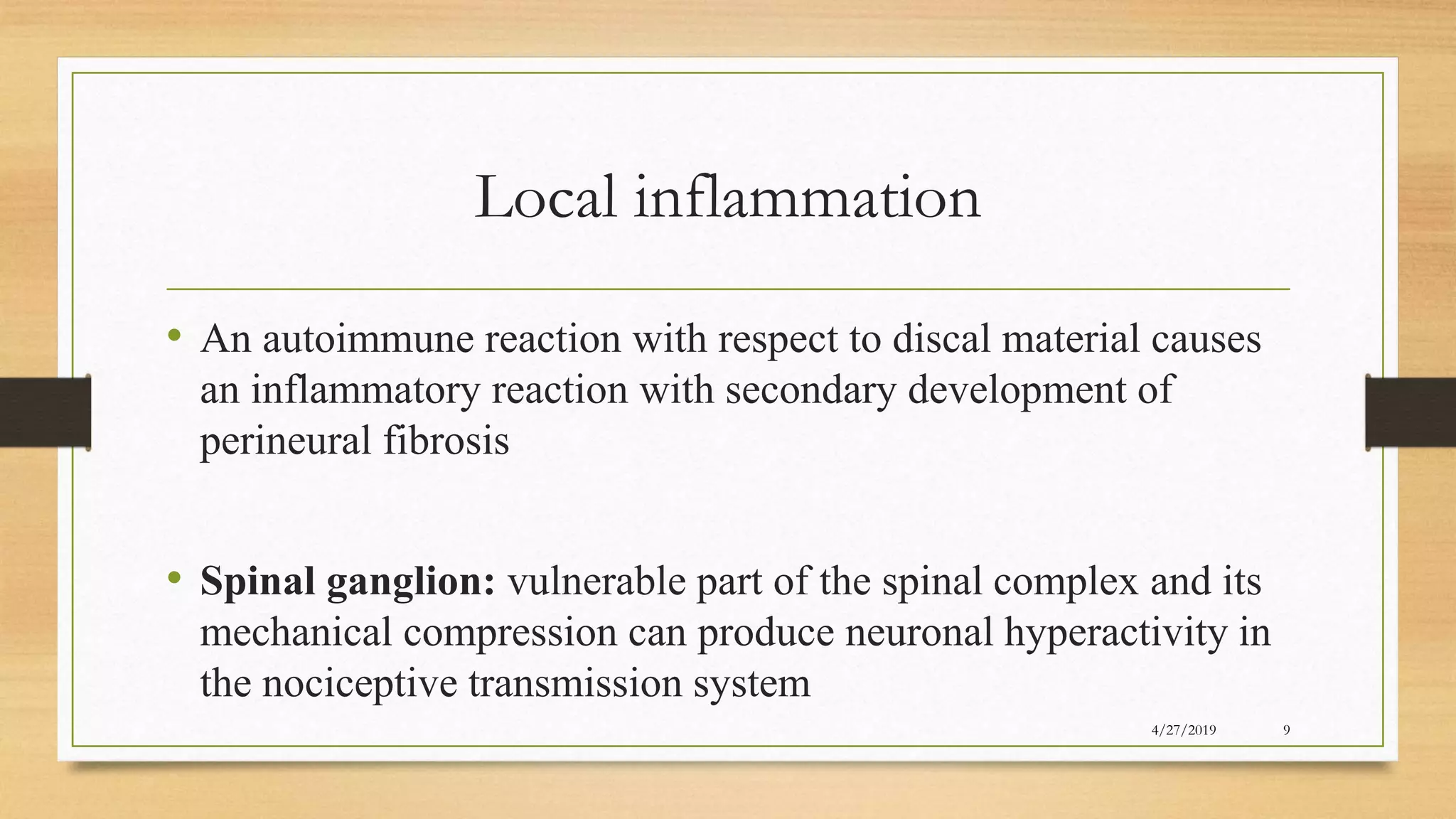Epidural Steroid Injection in low back pain | PPTX