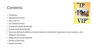 Esic Act 1948 | PPTX