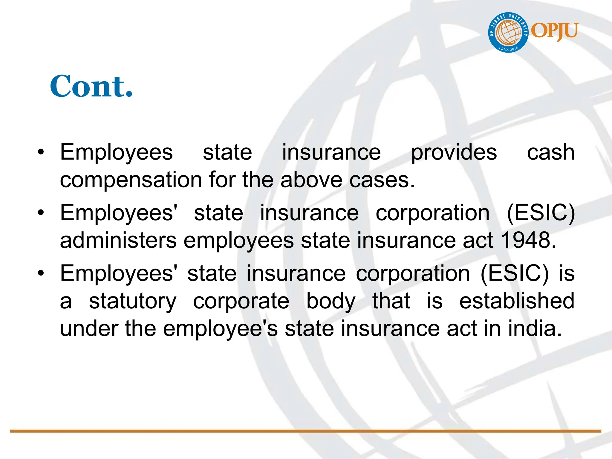 Employee and State Insurance Coorperation | PPTX