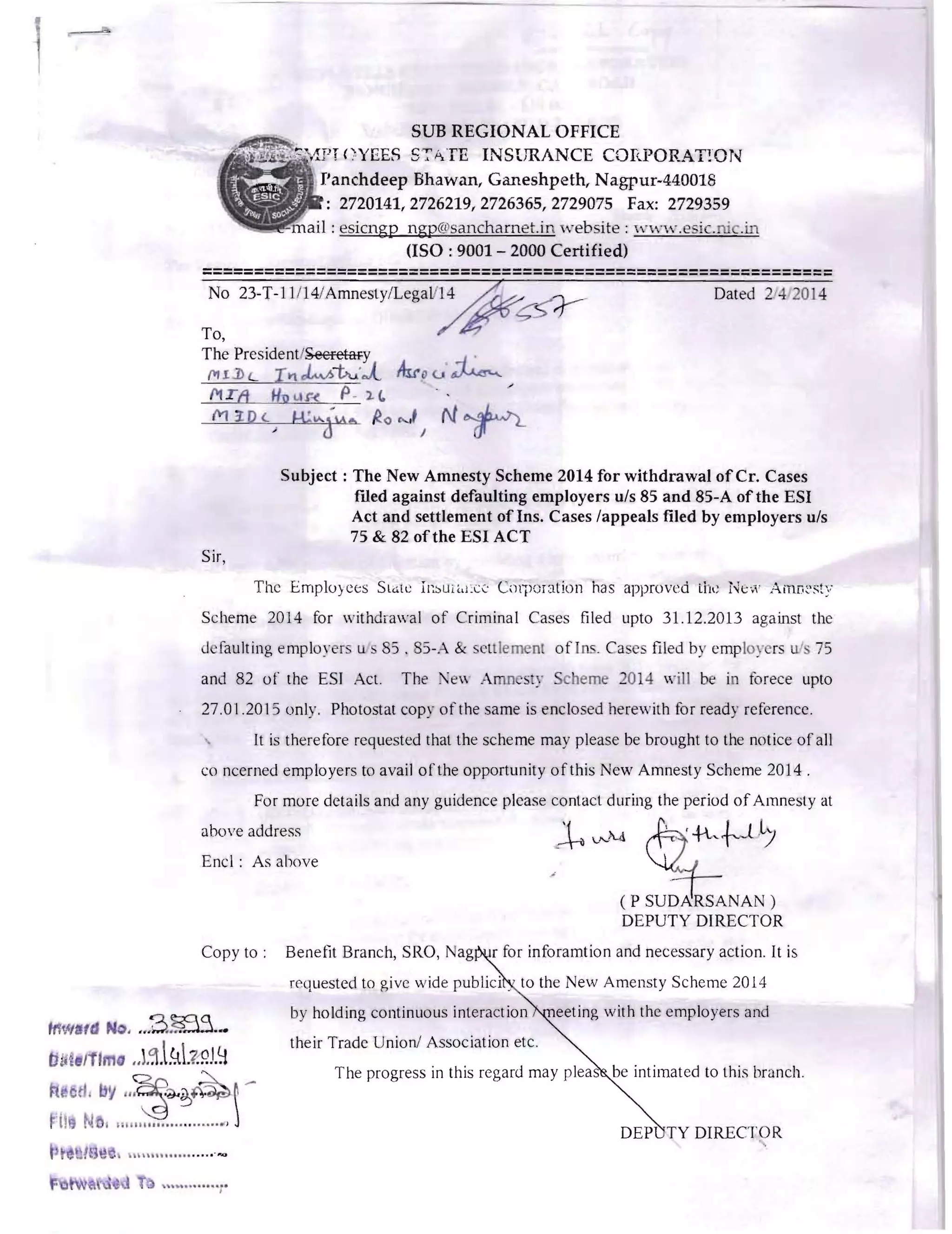 Esic amenity scheme 2014 | PDF