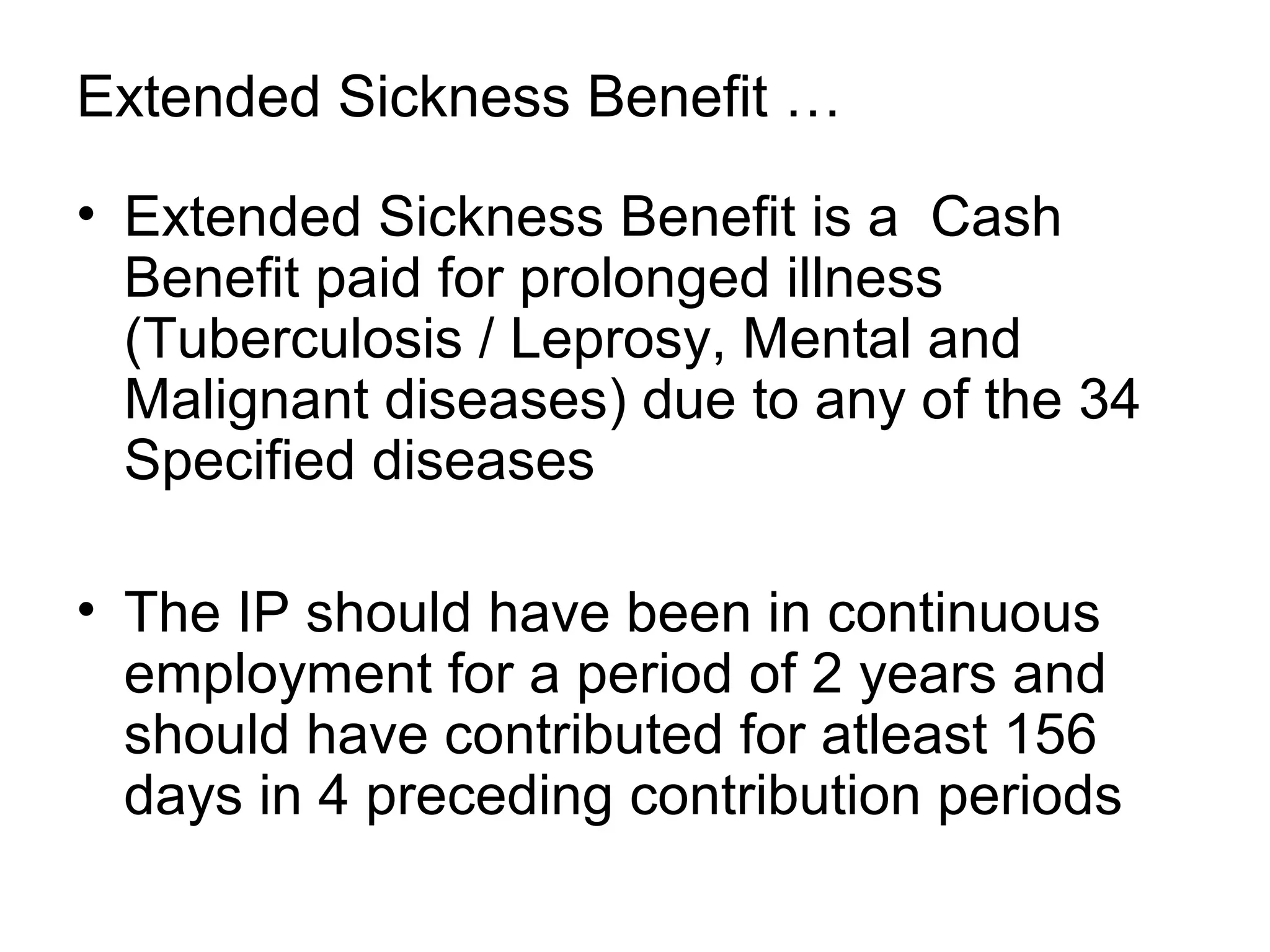 Esic benifits ppt | PPT