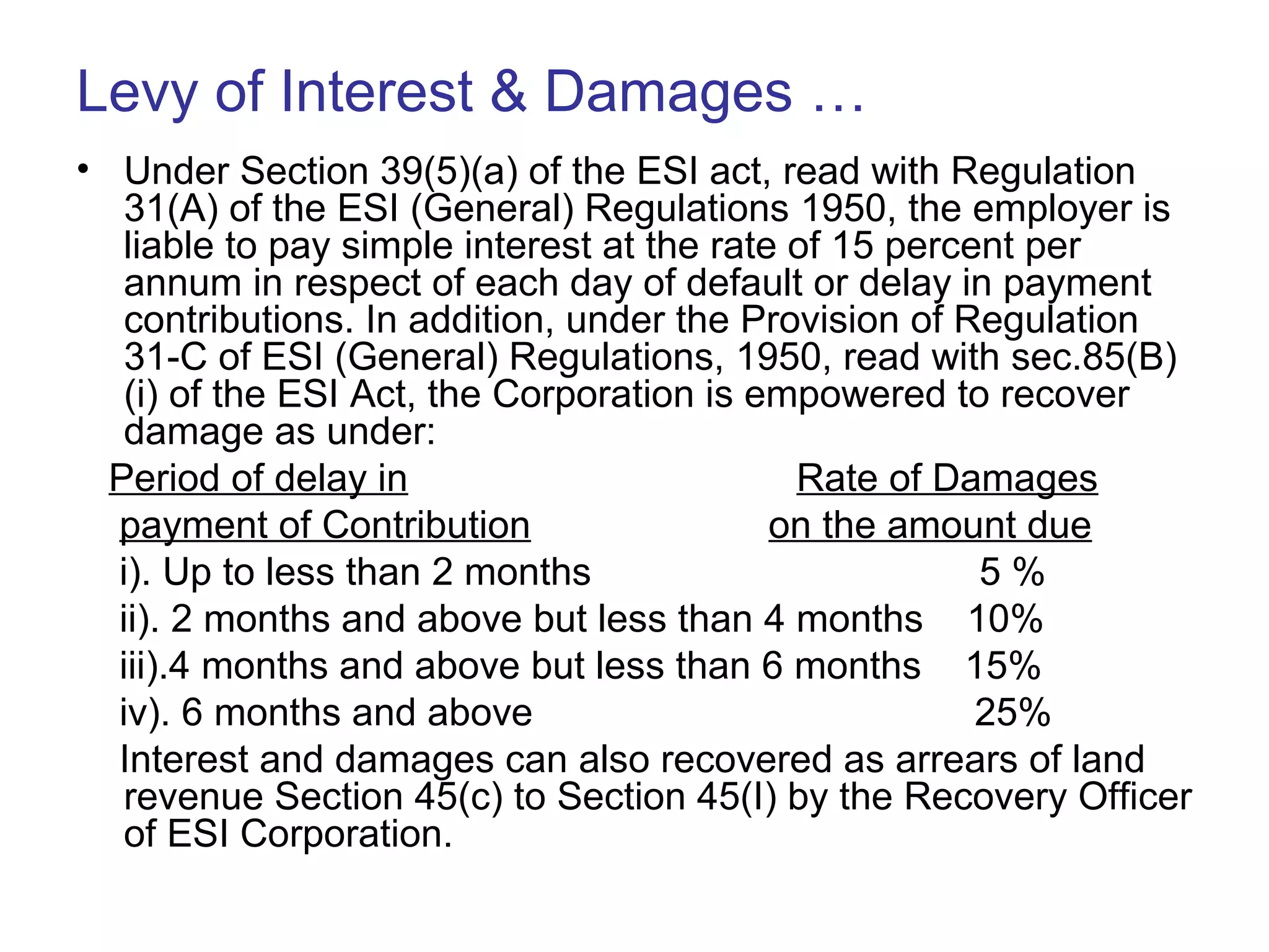 Esic benifits ppt | PPT