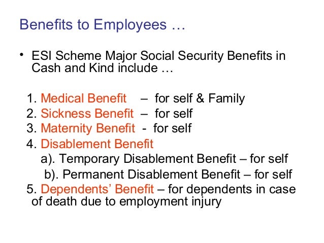 Esic benifits ppt