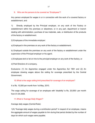 Esic faq booklet | PDF